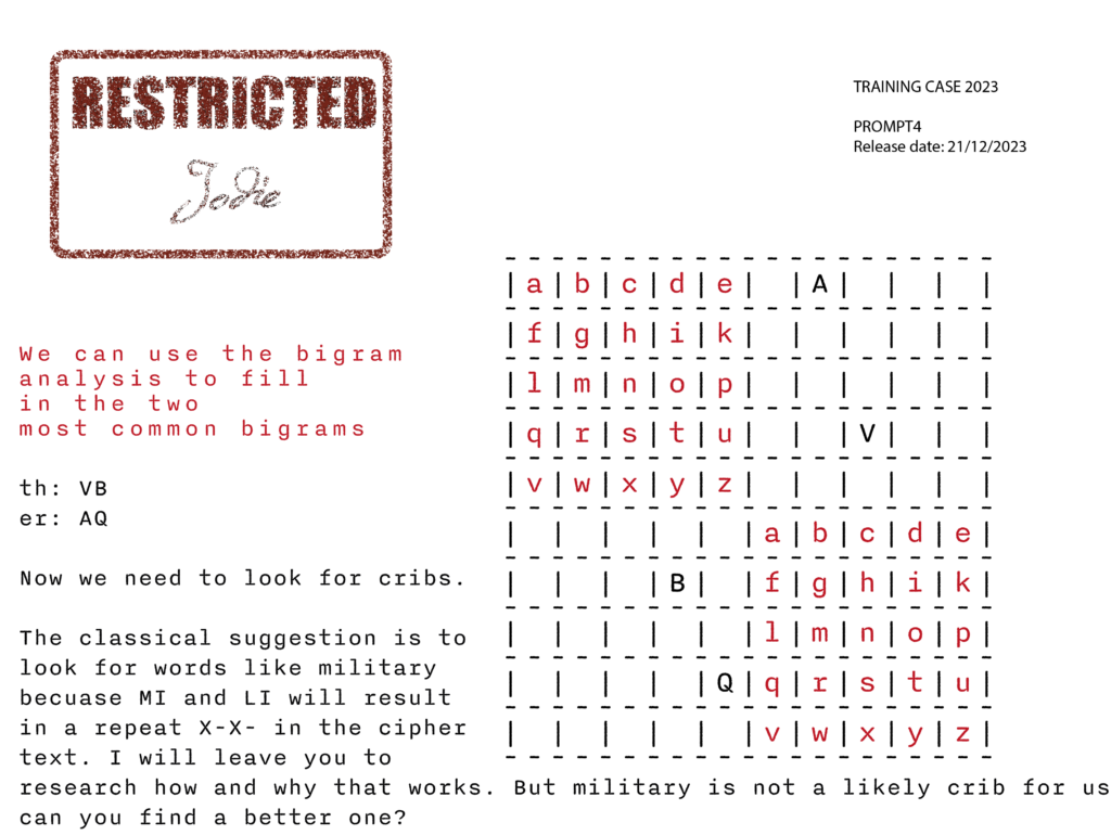 Current Case Files - National Cipher Challenge 2023